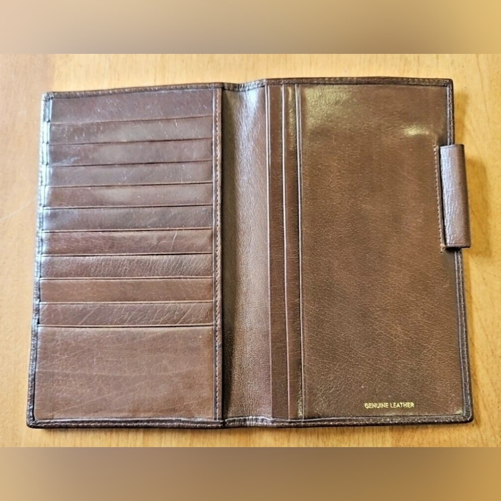 Single Fold Brown India Genuine Leather Wallet - Gem